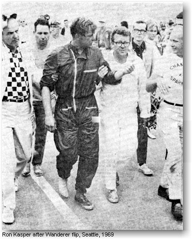 1969 Seafair Trophy Race - Wanderer Flips; Driver Hospitalized